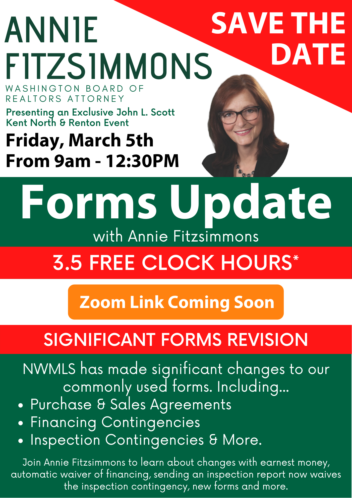 FORMS UPDATE WITH ANNIE FITZSIMMONS! - John L. Scott Kent-Renton ...