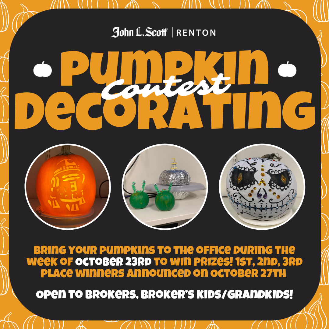 PUMPKIN DECORATING CONTEST WEEK! - John L. Scott Kent-Renton Training ...