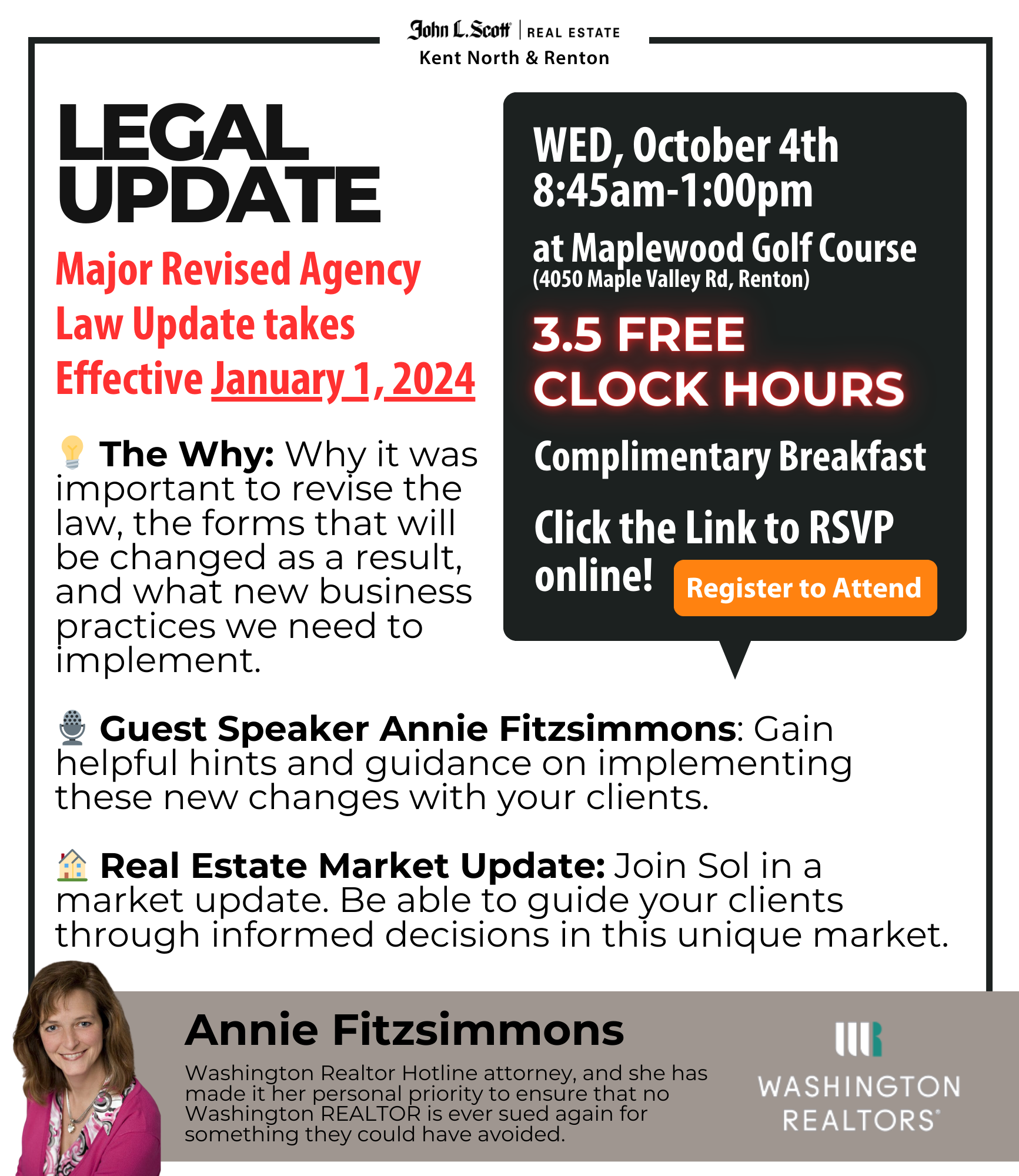 Legal Update with Annie Fitzsimmons - John L. Scott Kent-Renton ...