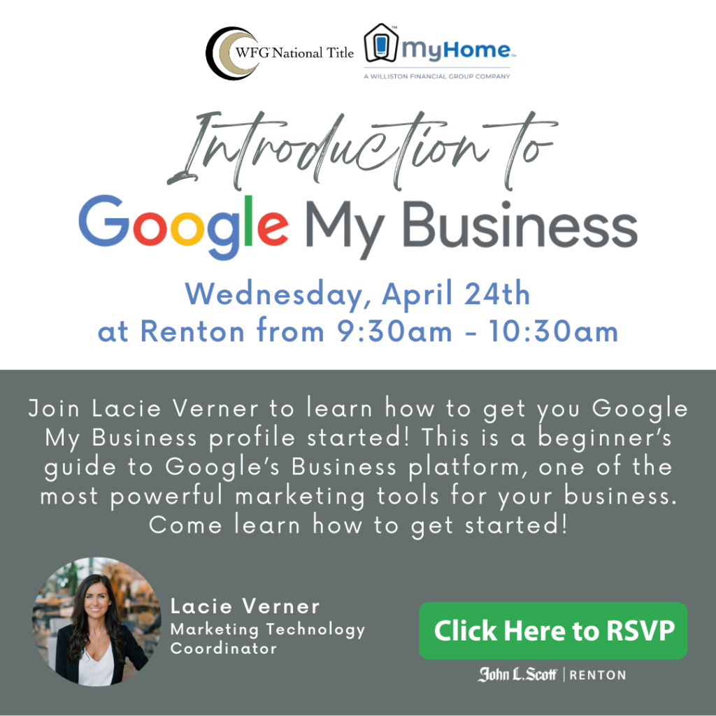 Intro to Google My Business | WFG National Title - John L. Scott Kent ...