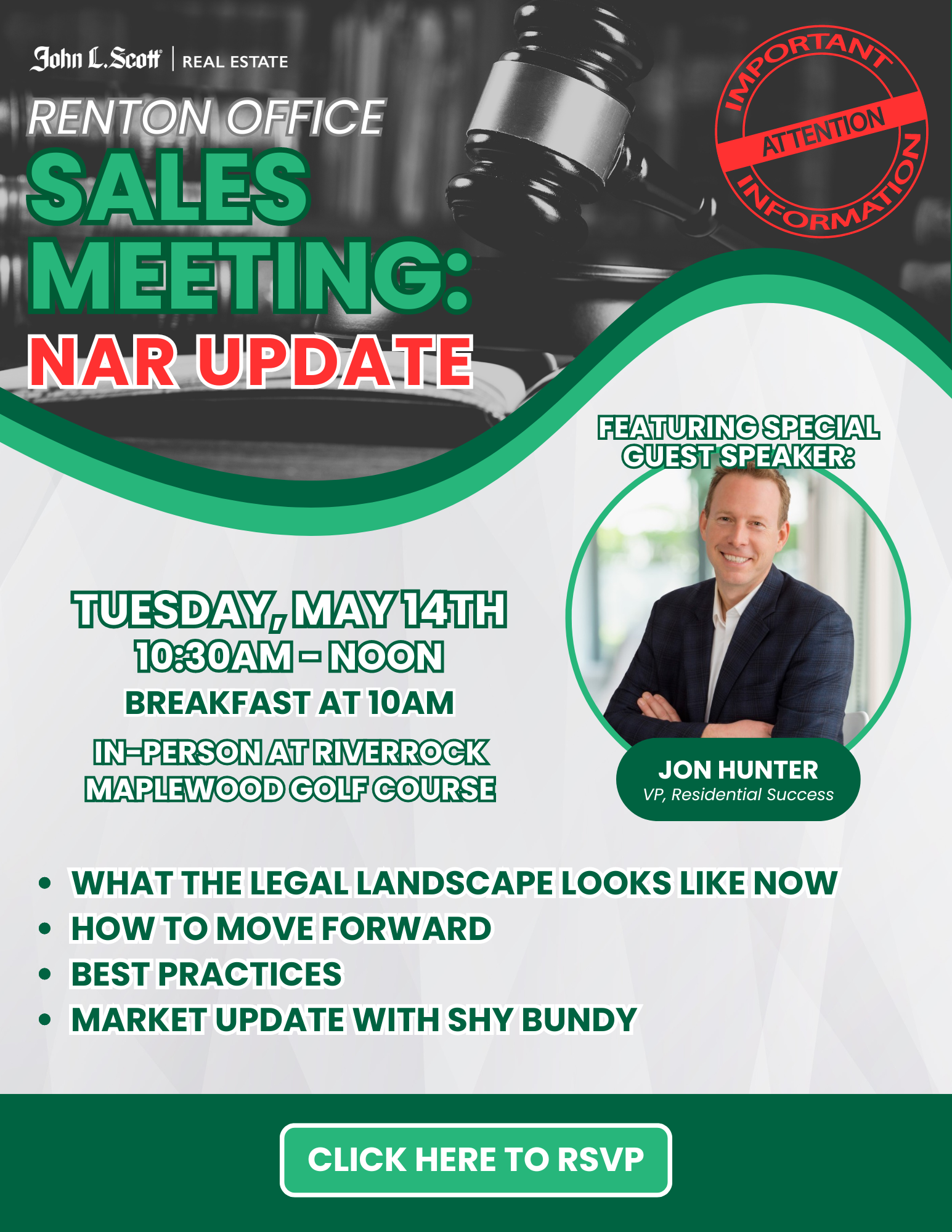 Renton Office Sales Meeting - John L. Scott Kent-Renton Training Calendars