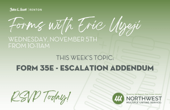 Forms with Eric Uyeji: Form 35E - John L. Scott Kent-Renton Training ...